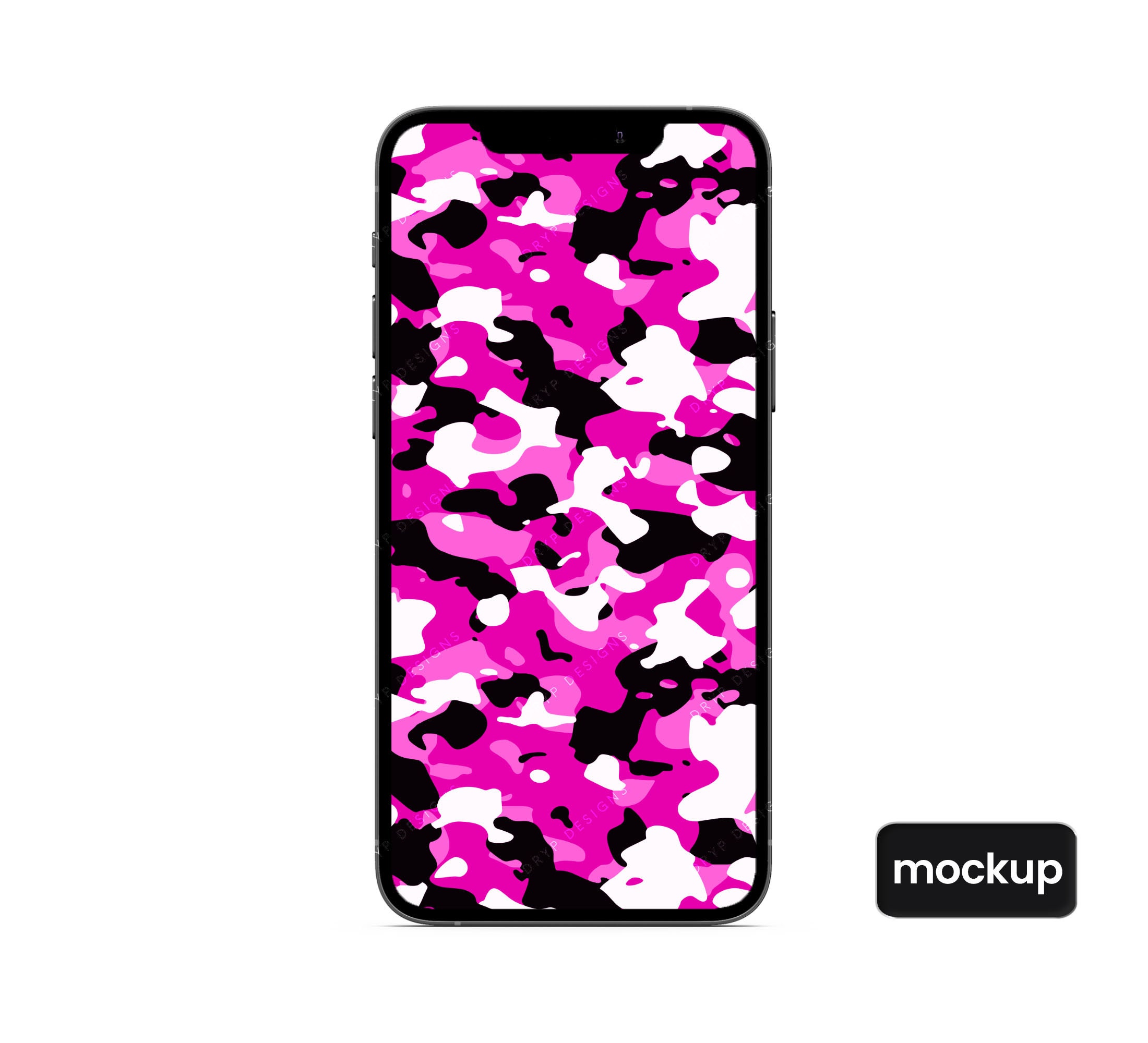 Hot Pink Camo Seamless Background Pattern - Colorful Camouflage Digital ...