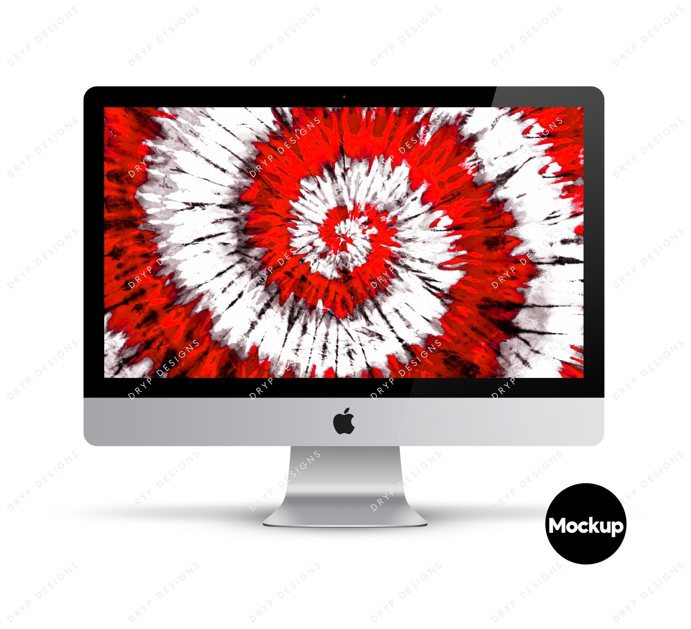 Red White Tie-Dye Digital Paper Background Pattern | Etsy