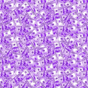 Purple Money Background - 100 Dollar Bills Seamless Digital Paper Cash ...