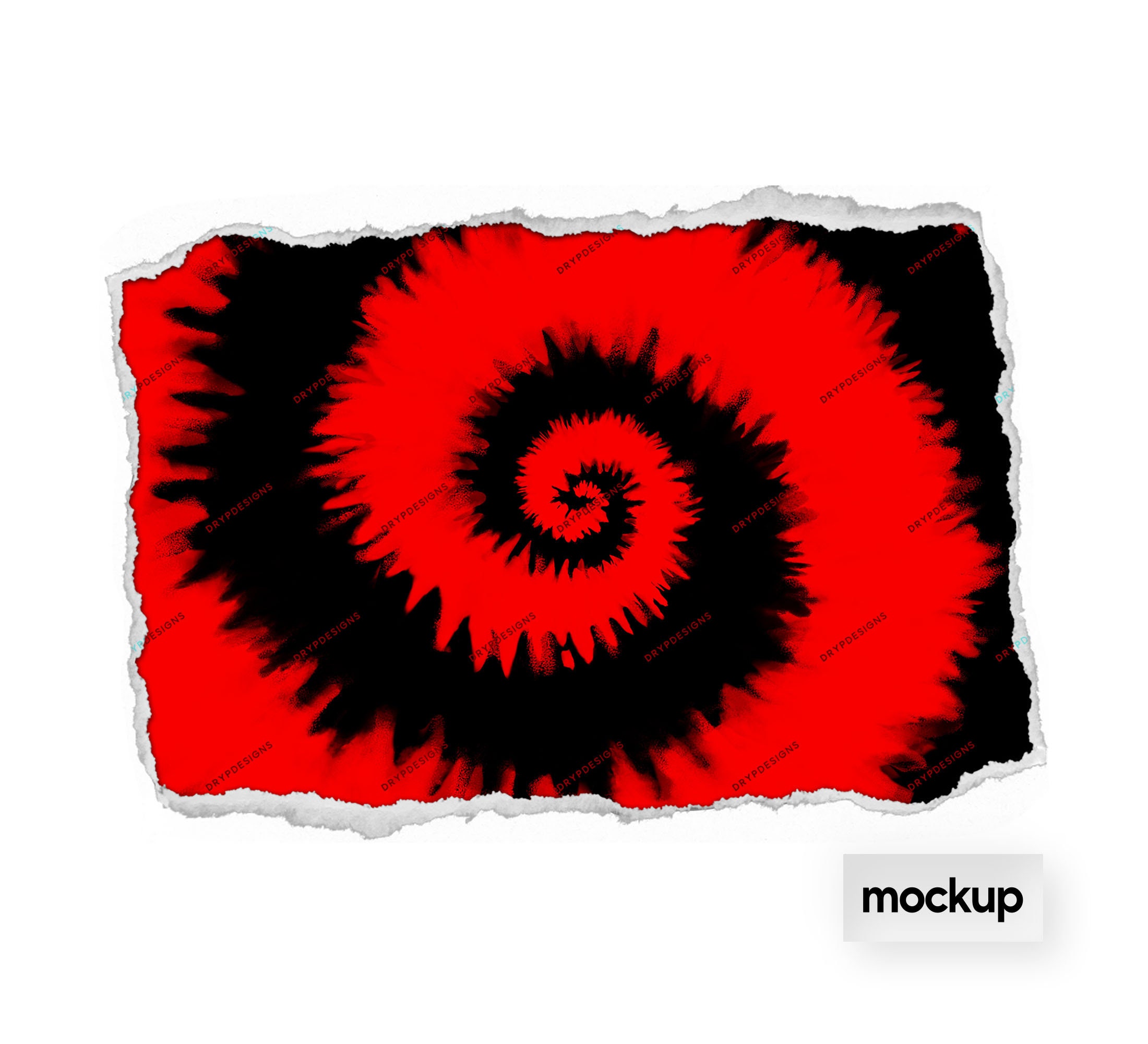 Red + Black Tiedye Swirl Digital Paper Background Pattern - PNG Digital ...