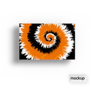 Black + Orange + White Tie-dye Digital Paper - Halloween Tiedye ...