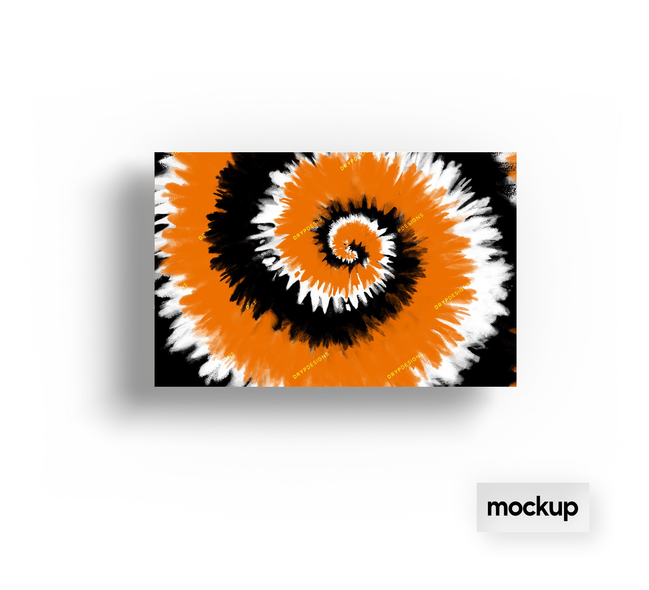 Black + Orange + White Tie-dye Digital Paper - Halloween Tiedye ...