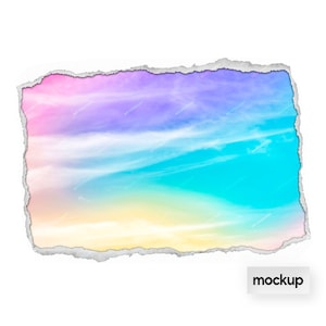 Rainbow Pastel Clouds Digital Paper Background - Vibrant Sky Texture ...