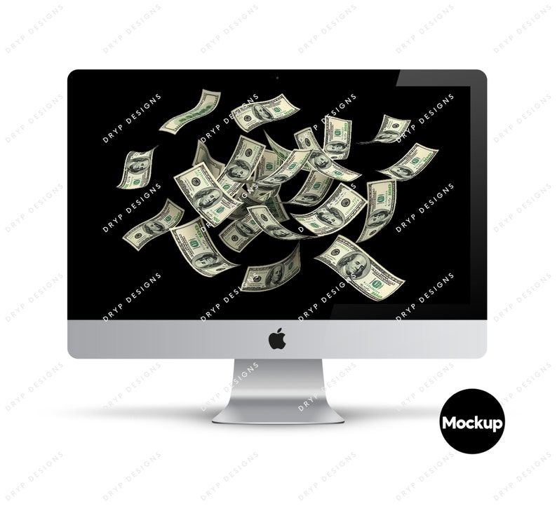 Raining Money Overlay PNG Digital Download File - Etsy