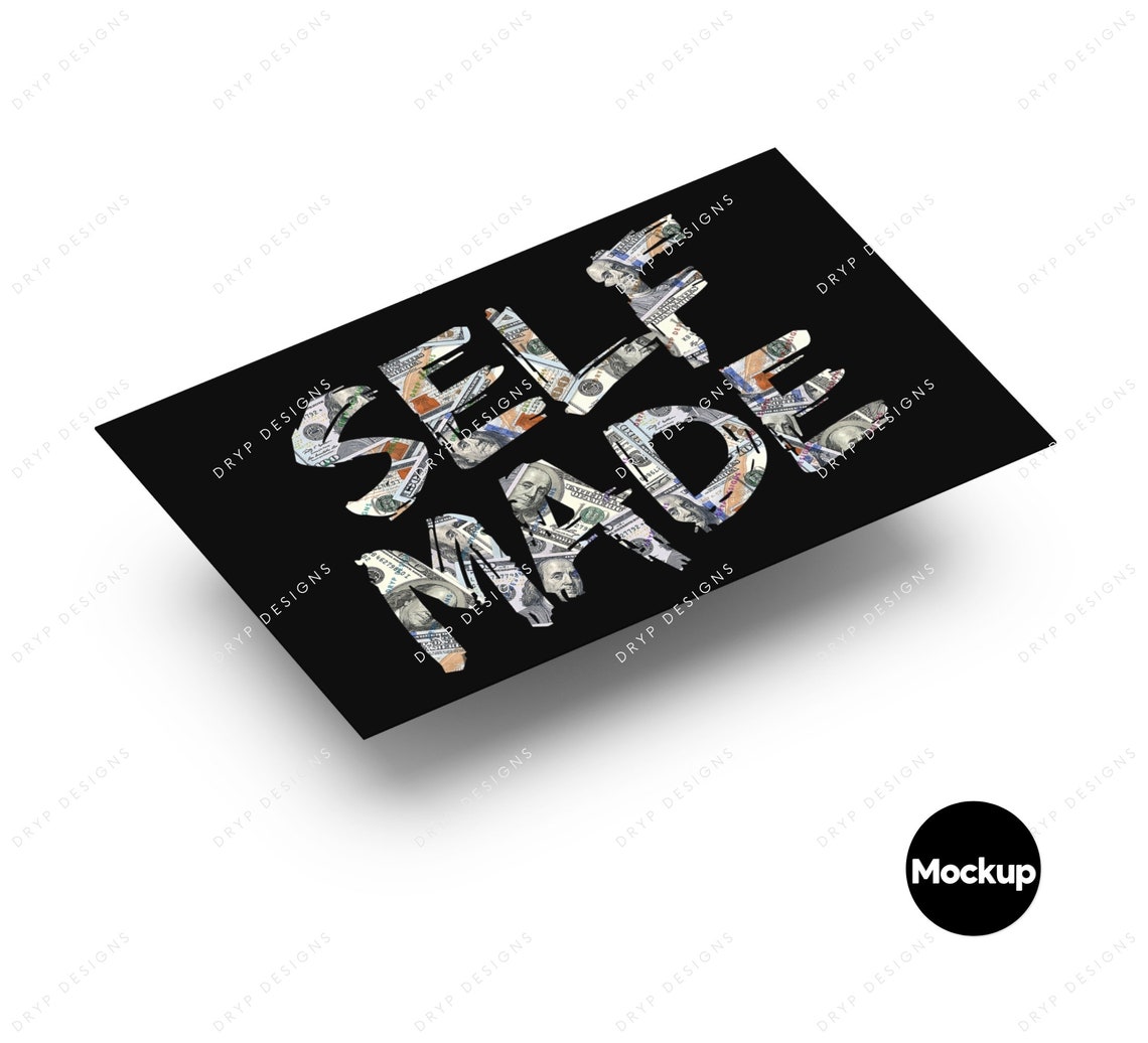 Self Made Money PNG - Money Pattern Entrepreneur Words - Transparent ...