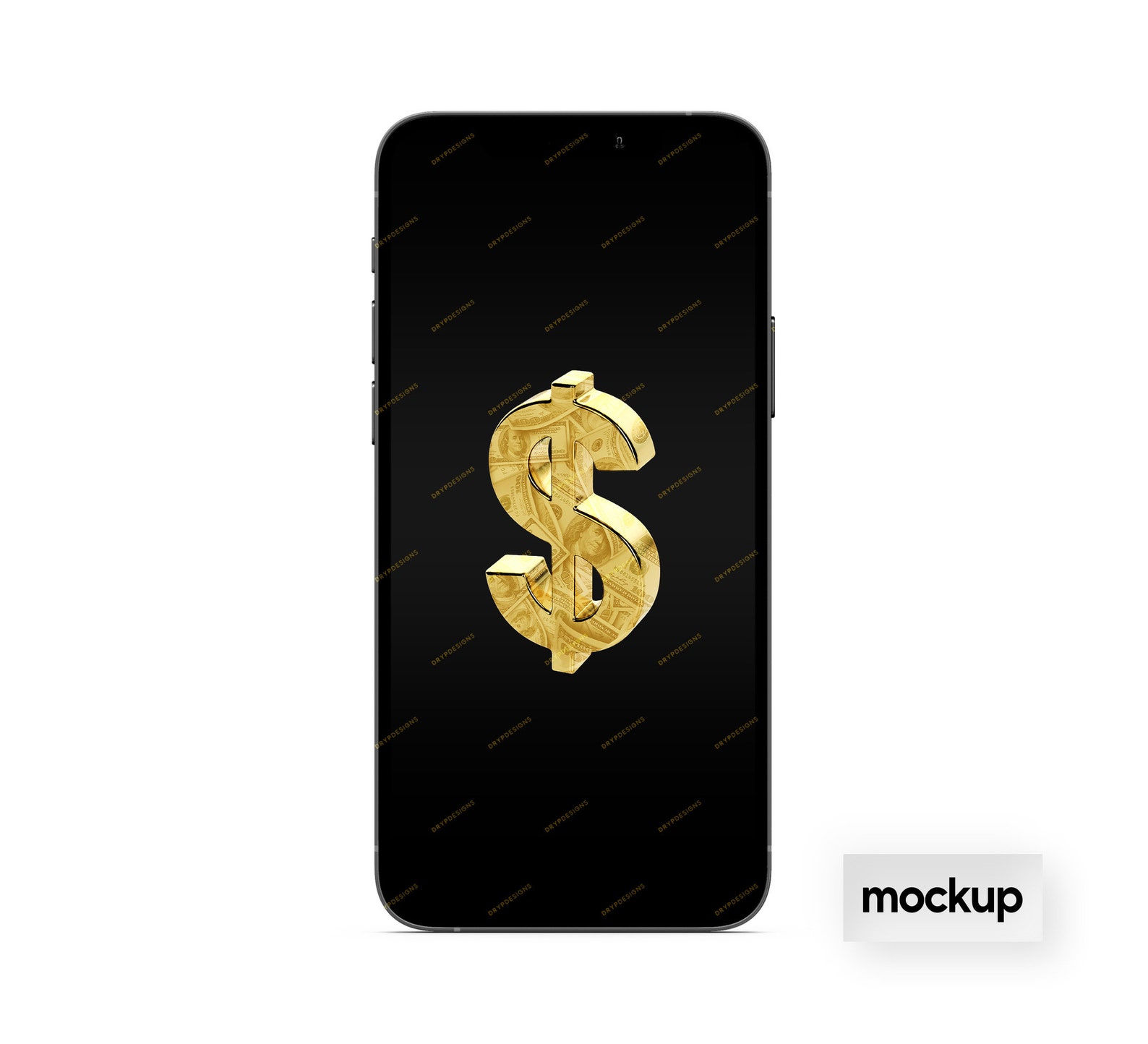 Gold Money Sign PNG Graphic Shiny Gold Cash Symbol Digital - Etsy