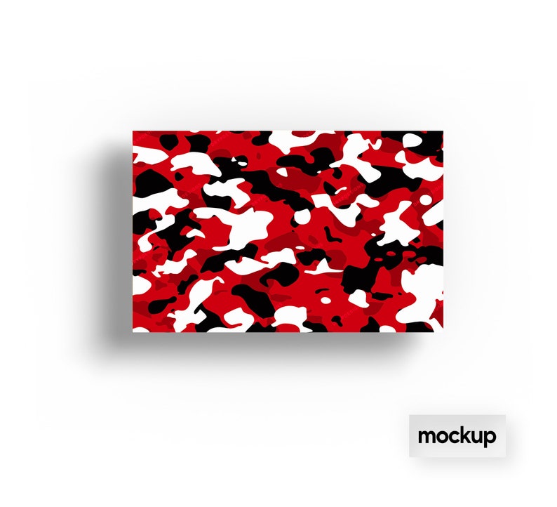 Red Camo Seamless Background Pattern - Vibrant Red Camouflage SVG + PNG ...