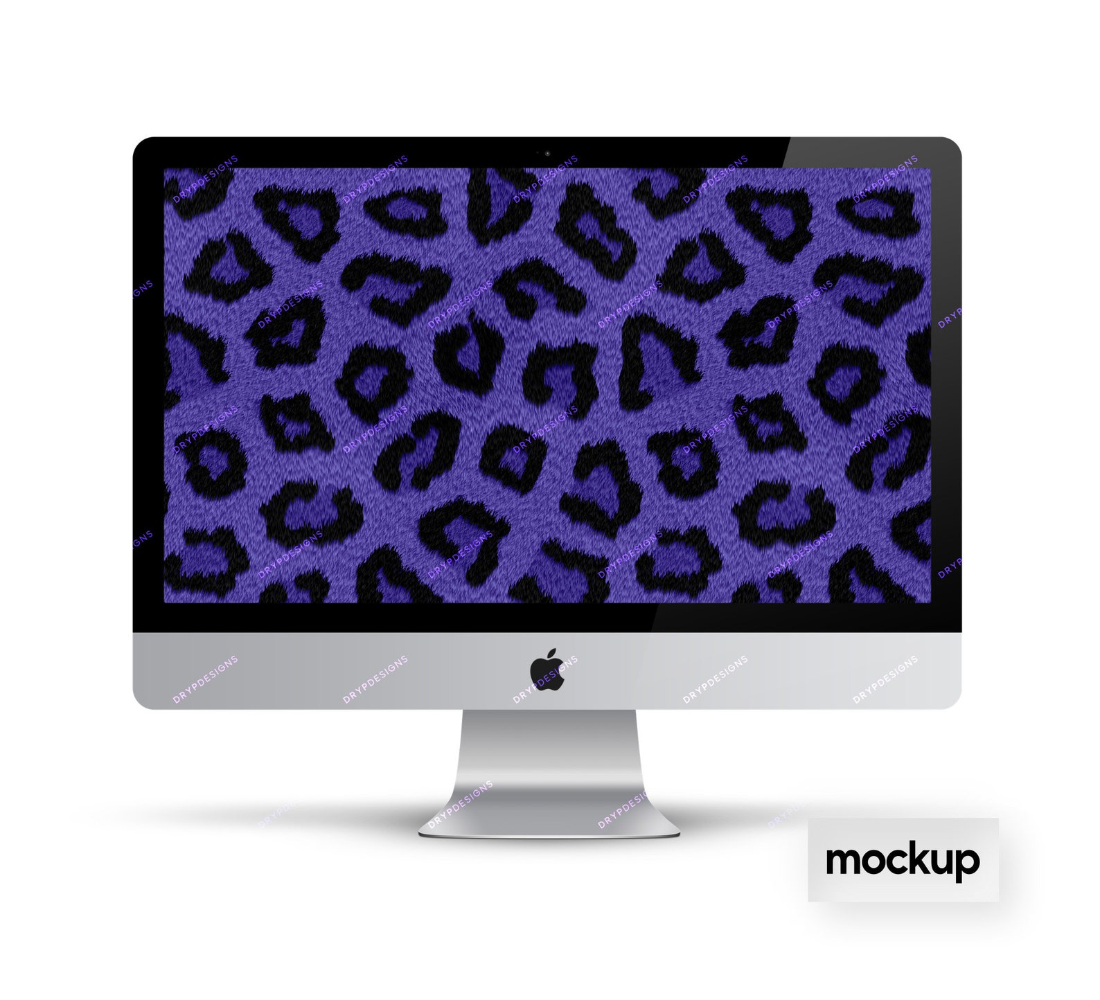 Fuzzy Purple Leopard Seamless Background - Leopard Print Digital Paper ...
