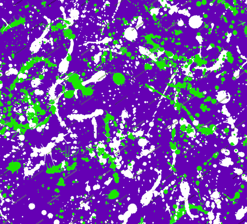Purple Lime Green Neon Paint Splatter Seamless Digital Paper - Etsy