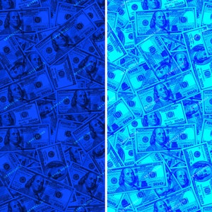 Blue 100 Dollar Bills Cash Money Seamless Digital Background | Etsy