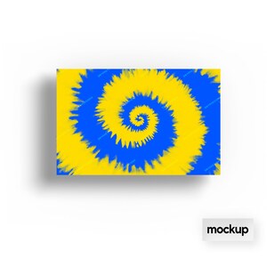 Blue + Yellow Tie-dye Swirl Digital Paper Background Pattern - Digital ...