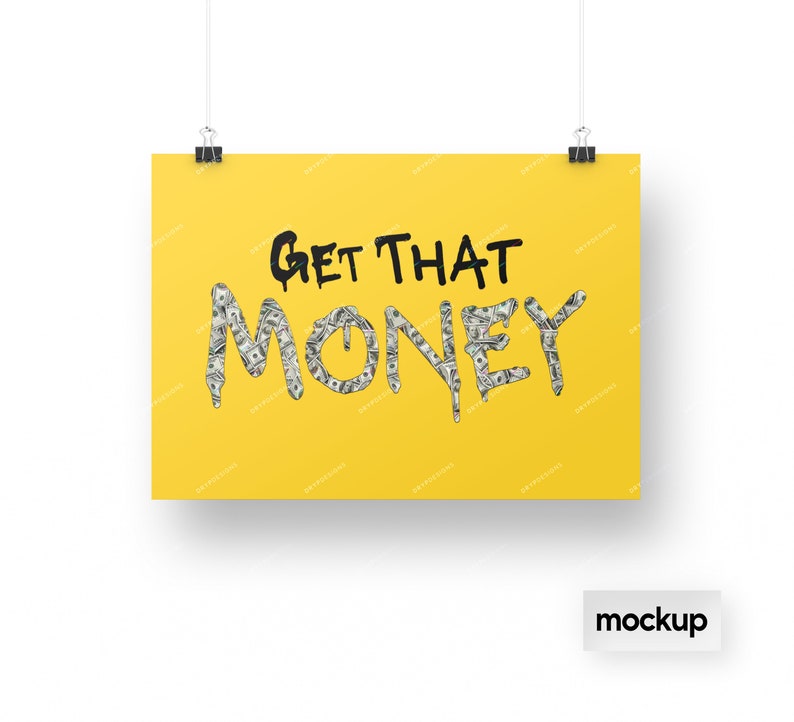 Get That Money PNG Text Graphic Font Money Pattern - Etsy