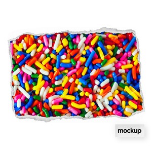 Rainbow Candy Sprinkles Digital Paper Background Texture | Etsy