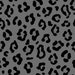 Black + Gray Leopard Print Seamless Background Pattern - Dark Bold ...