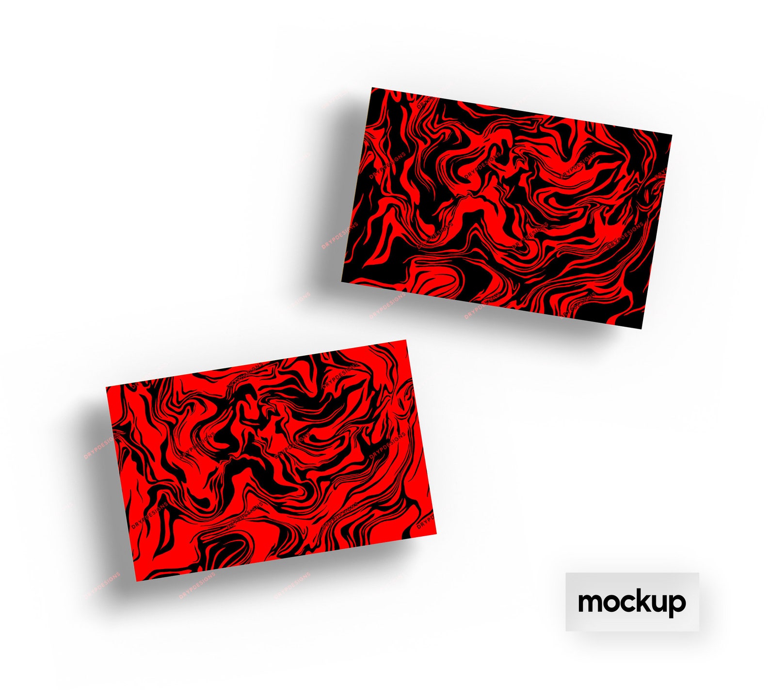 Black + Red Marble Seamless Digital Paper Background - Abstract Liquid ...