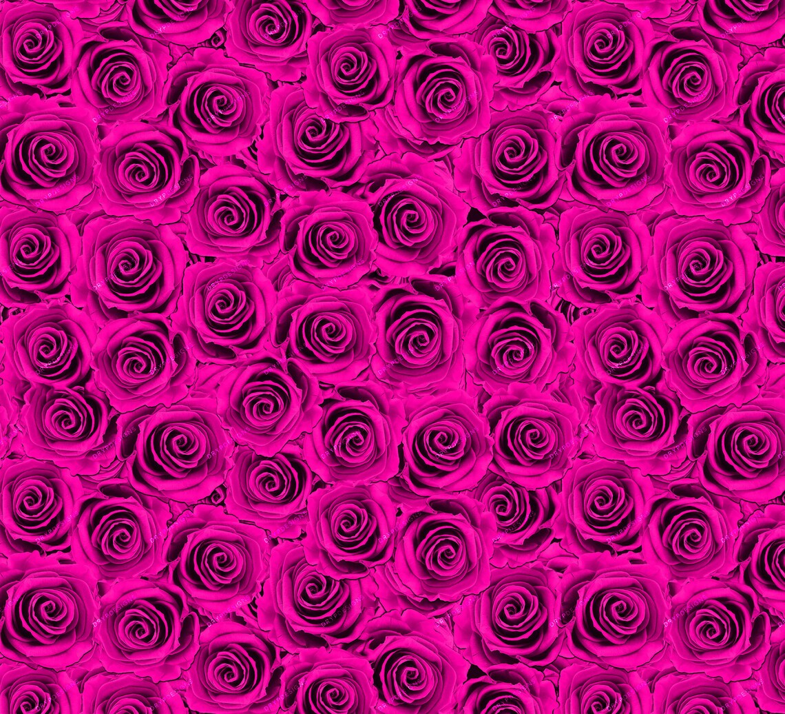 Pink Roses Seamless Digital Paper Background Pattern - Etsy