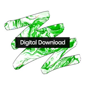 Green + White Marble Seamless Digital Paper Background Texture ...