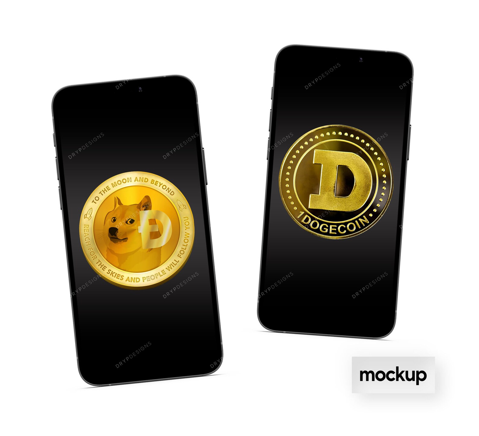 Gold Dogecoin Crypto PNG Bundle Digital Download - Etsy