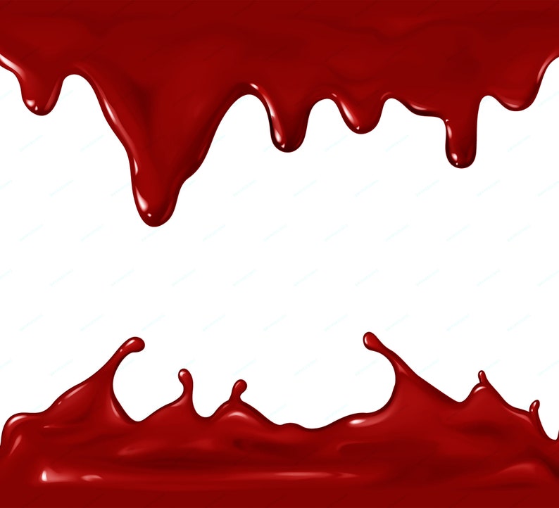 Dripping Blood PNG Overlay Digital Background Halloween - Etsy