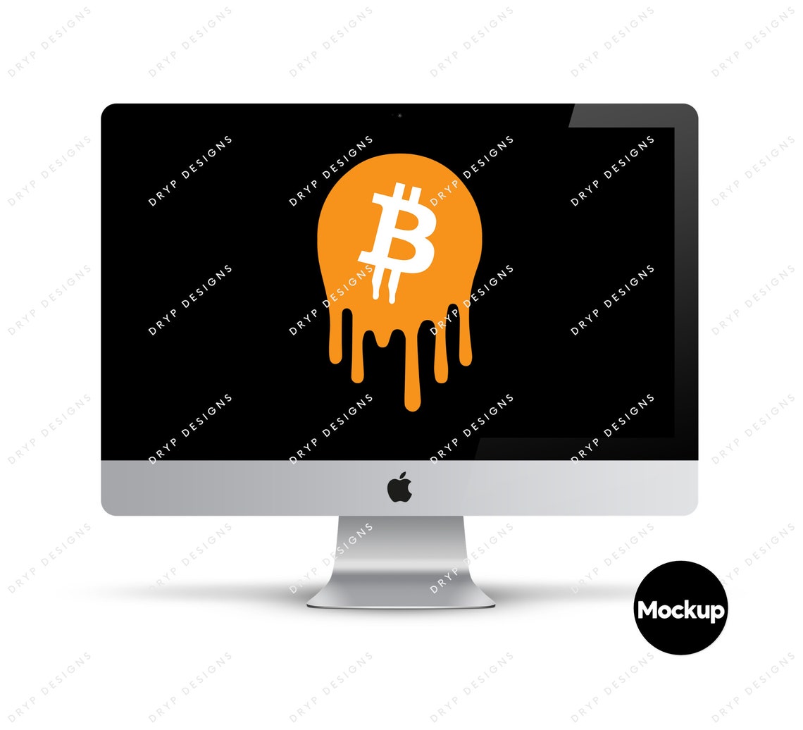 Dripping Bitcoin Logo SVG PNG Digital Download File | Etsy