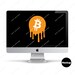 Dripping Bitcoin Logo SVG PNG Digital Download File - Etsy