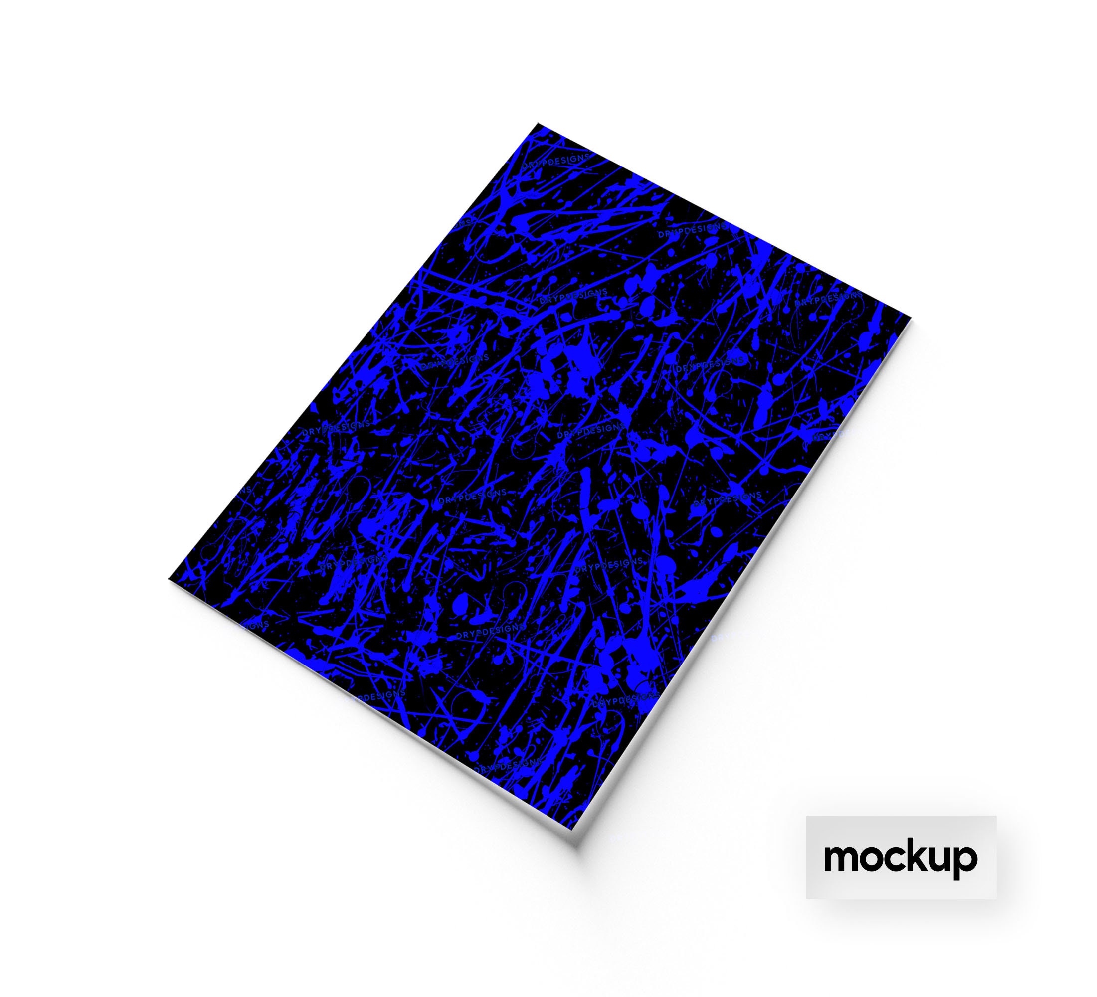 Blue Neon Paint Splatter Seamless Digital Paper Background Texture ...