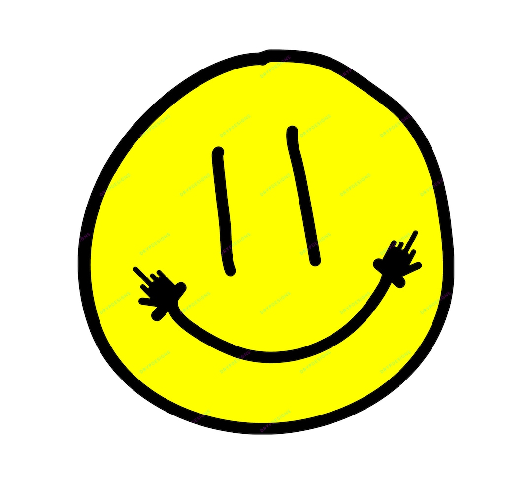 Smiley Face Middle Finger SVG + PNG Graphic - Digital Download Files - Etsy