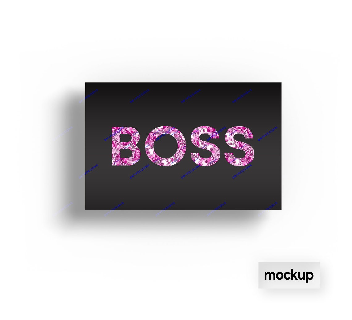 BOSS Pink Money Words PNG Graphic - Money Pattern Entrepreneur Words ...