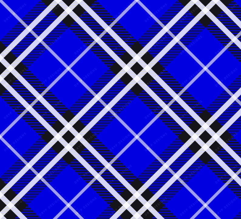 Blue Flannel Seamless Background Texture Blue Plaid Flannel | Etsy