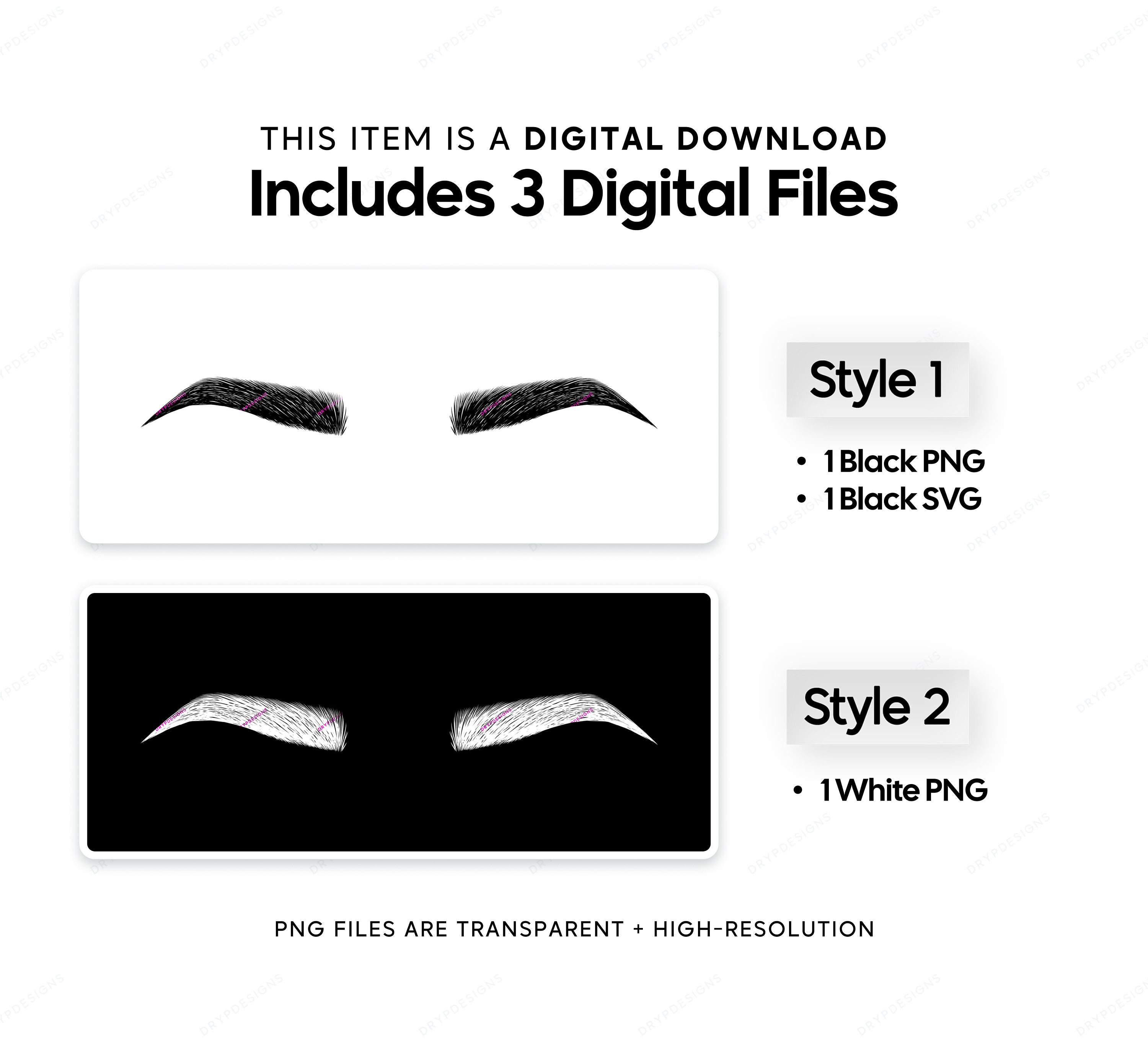 Perfect Eyebrow SVG PNG Graphic Digital Download Files - Etsy Canada