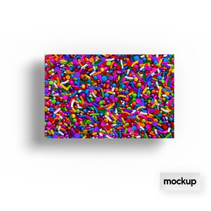 Rainbow Candy Sprinkles Seamless Background Texture - Vibrant Candy ...