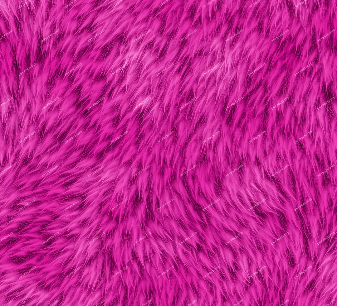 Hot Pink Faux Fur Seamless Background Texture PNG - Magenta Pink Animal ...