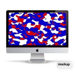 Red + White + Blue Camo Seamless Background Pattern - Military ...