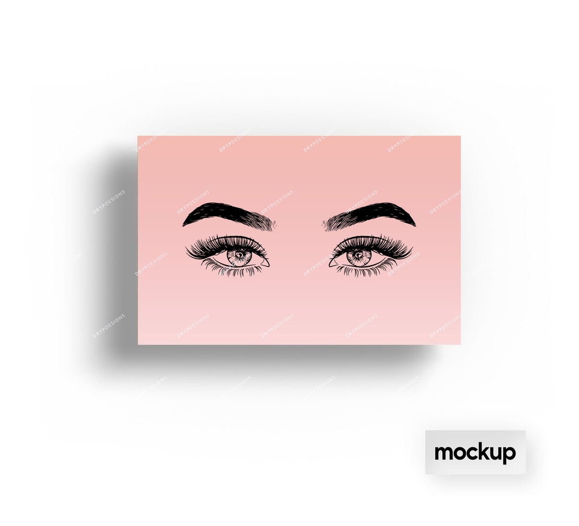 Full Eyelash Extensions SVG PNG Graphic Hand Drawn Lash & | Etsy