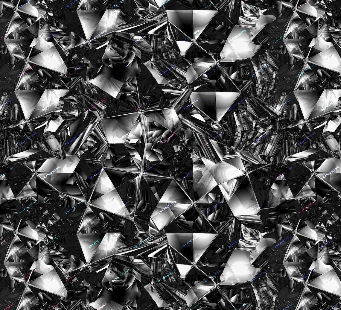 Black Diamonds Seamless Background Texture Modern Luxurious - Etsy