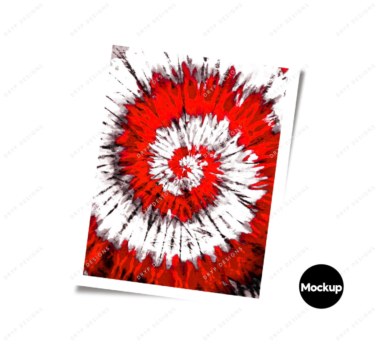 Red White Tie-Dye Digital Paper Background Pattern | Etsy