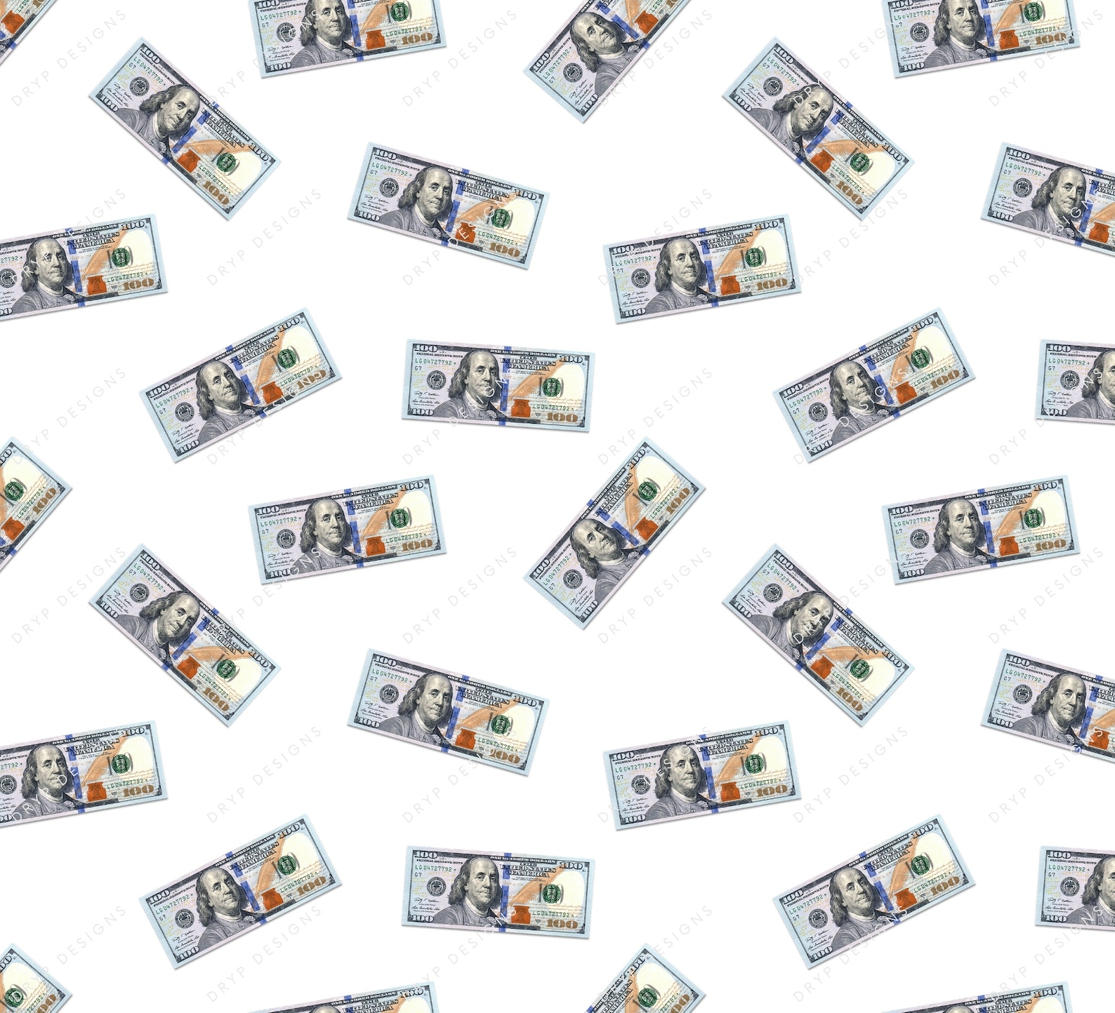 100 Dollar Bill Seamless Money PNG Overlay Digital Download - Etsy