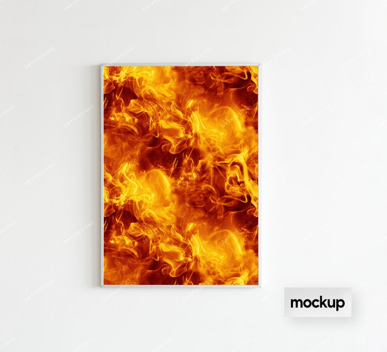 Smokey Orange Fire & Flames Digital Paper Seamless Background - Etsy