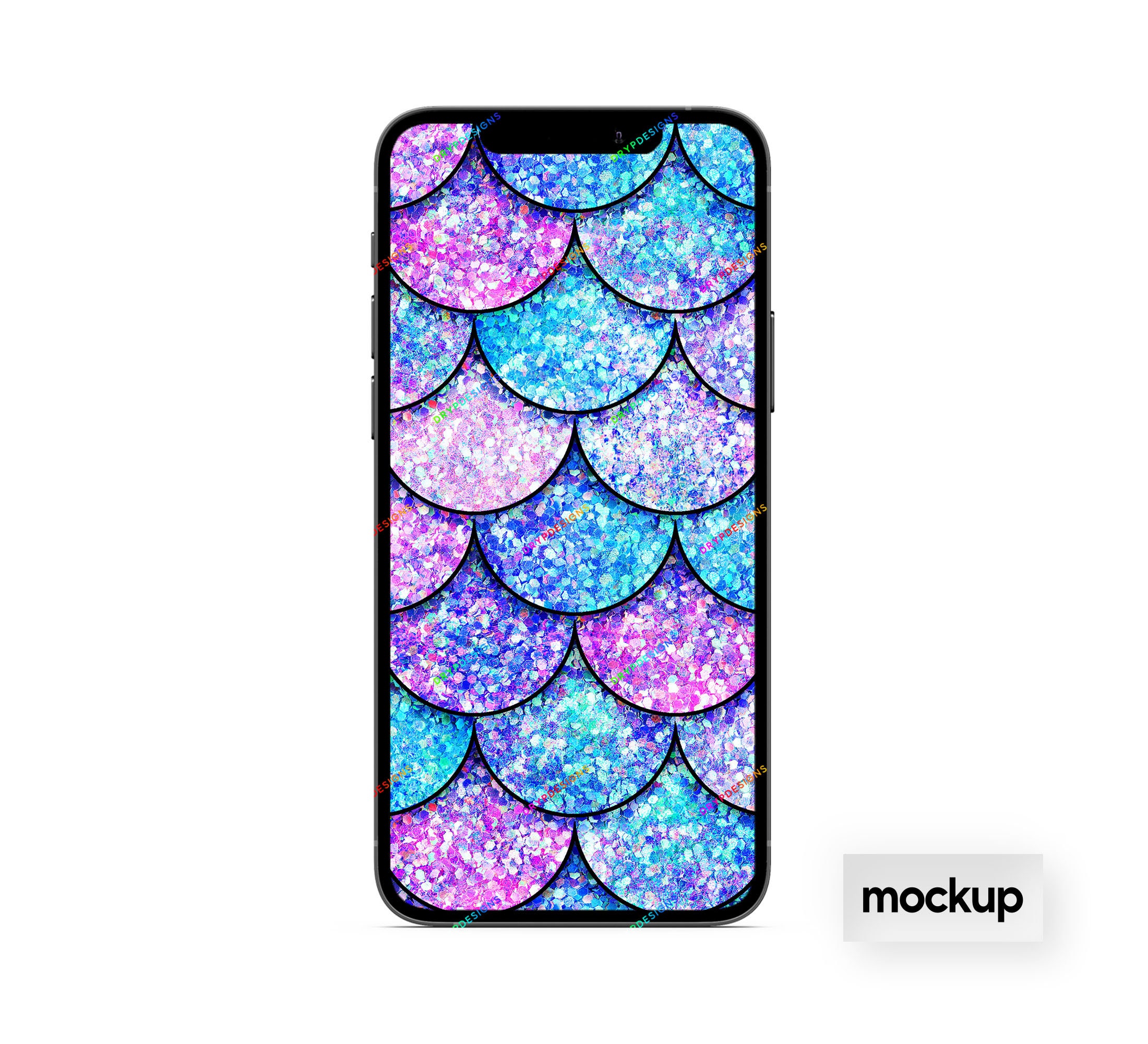 Holographic Glitter Mermaid Scales Seamless Digital Paper - Etsy UK