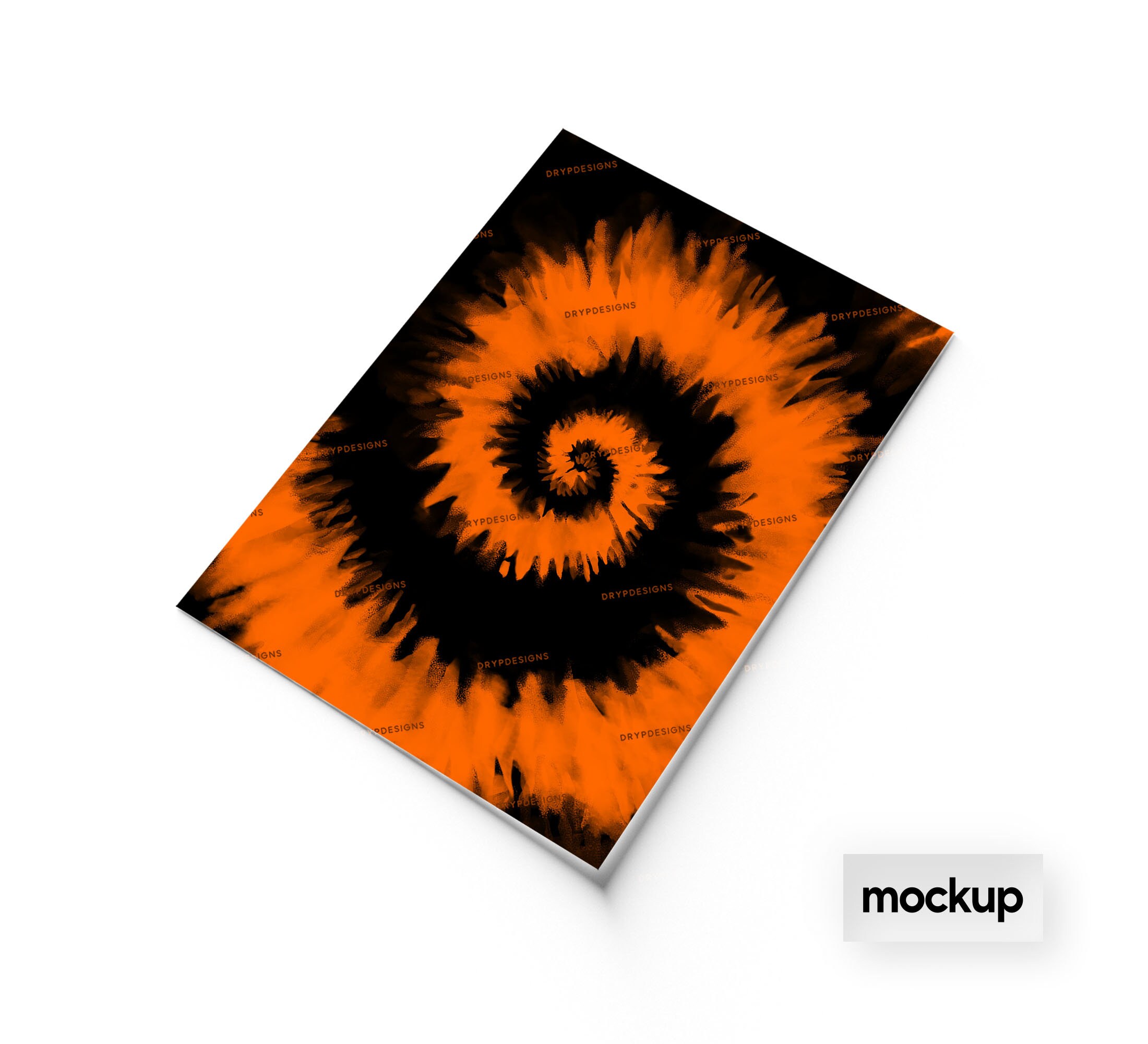 Orange Black Tie-dye Swirl Digital Paper Background Pattern - Etsy Canada