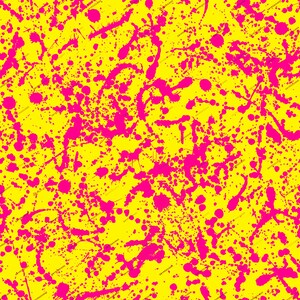 Pink + Yellow Paint Splatter Seamless Digital Paper Background - Paint ...