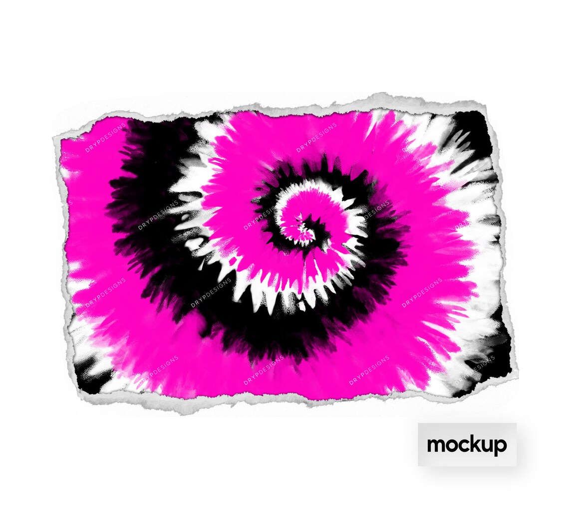 Pink Black White Tie-dye Swirl Digital Paper Background - Etsy