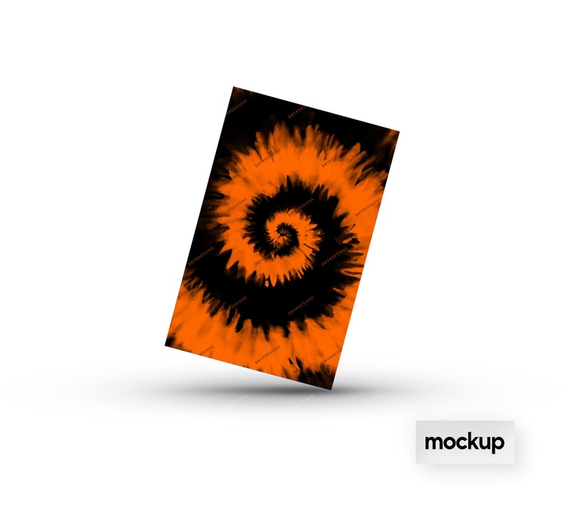 Orange Black Tie-dye Swirl Digital Paper Background Pattern - Etsy