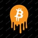 Dripping Bitcoin Logo SVG PNG Digital Download File - Etsy