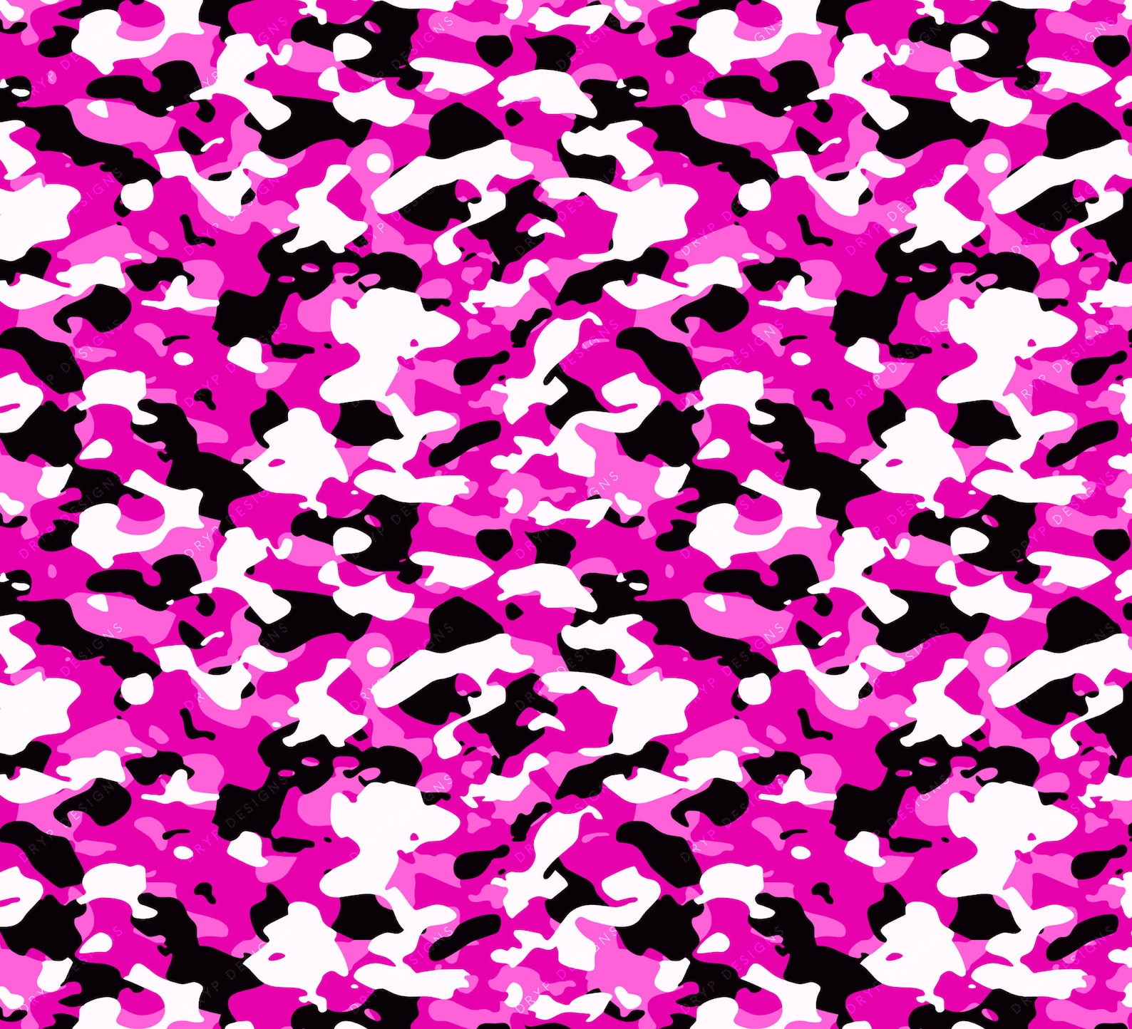 Hot Pink Camo Seamless Background Pattern - Colorful Camouflage Digital ...