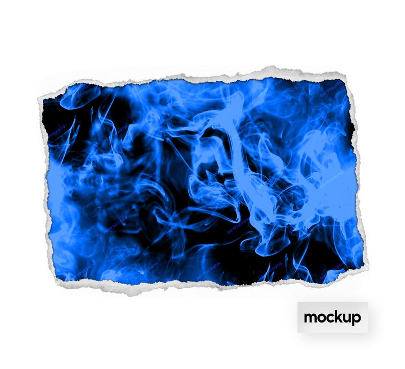 Vibrant Blue Smokey Flames Seamless Digital Paper Background - Etsy