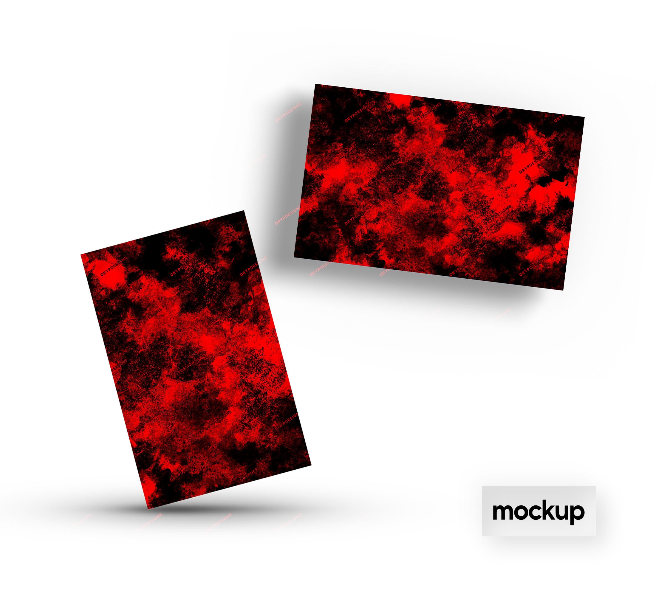 Black + Red Grunge Seamless Digital Paper Background - Dark and Bold ...