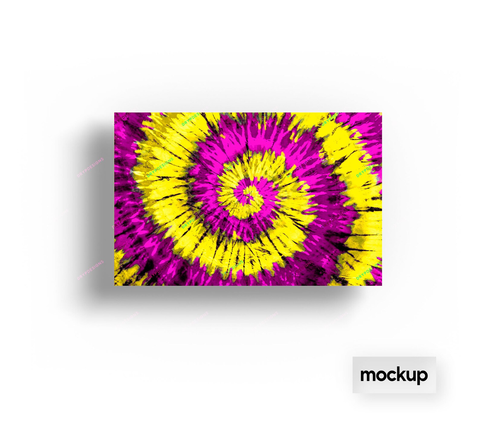 Pink + Yellow Tie-dye Swirl Digital Paper Background Texture - Vibrant ...