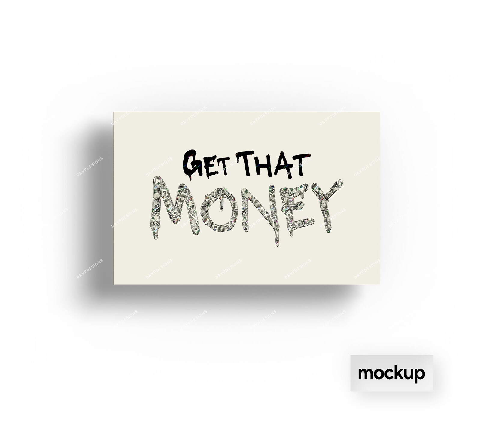Get That Money PNG Text Graphic - Font Money Pattern Entrepreneur Words ...