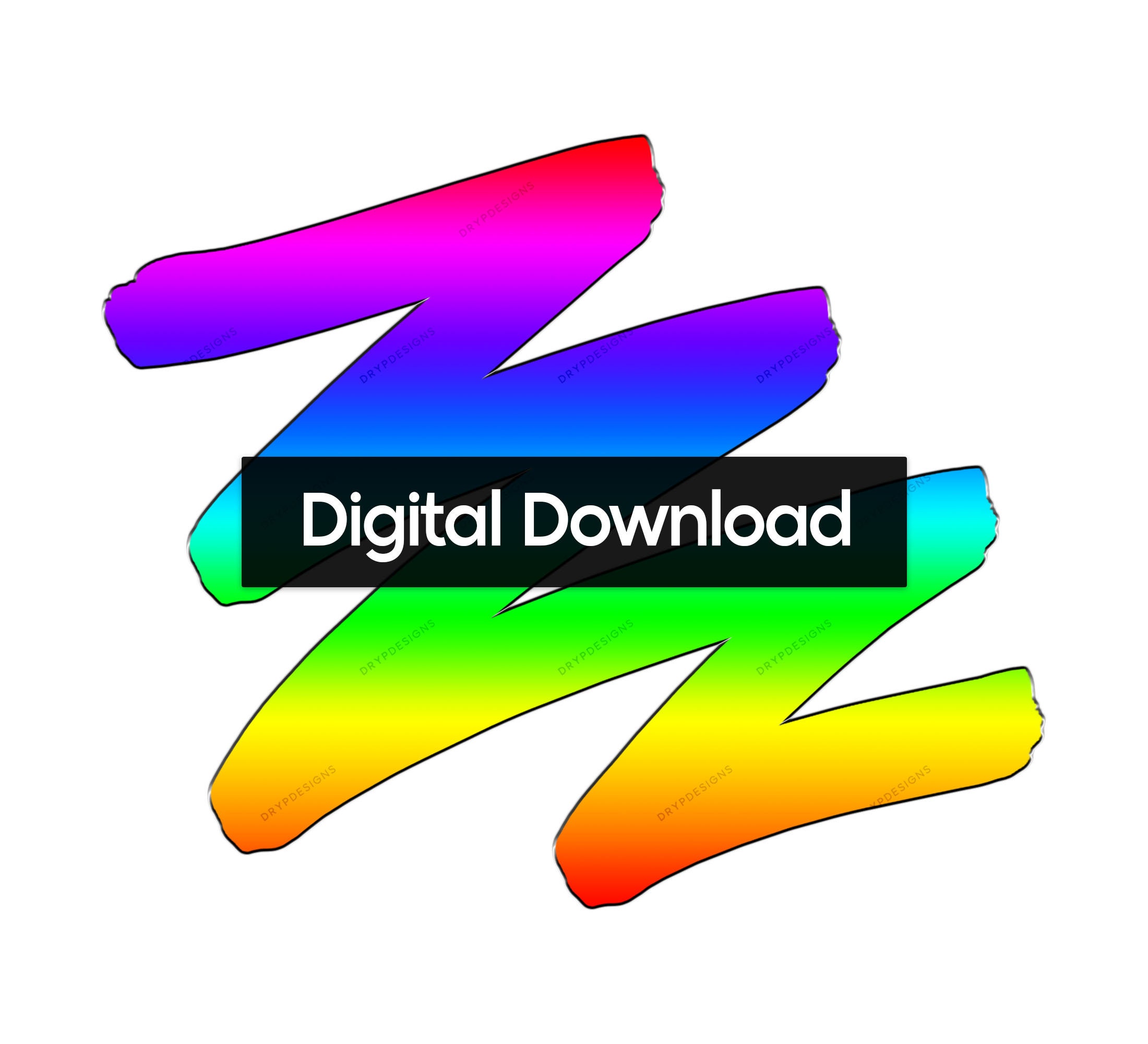 Rainbow Ombre Gradient Digital Paper Color Spectrum Background - Etsy